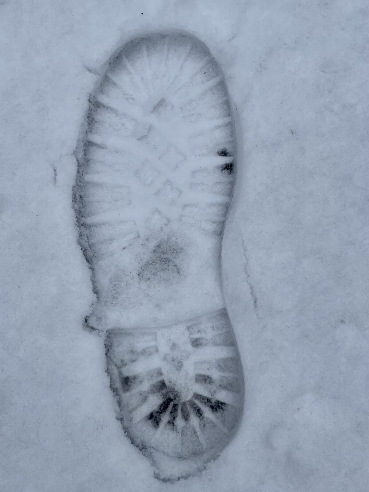 Smiling Boot Prints in the Snow – Early Math Counts