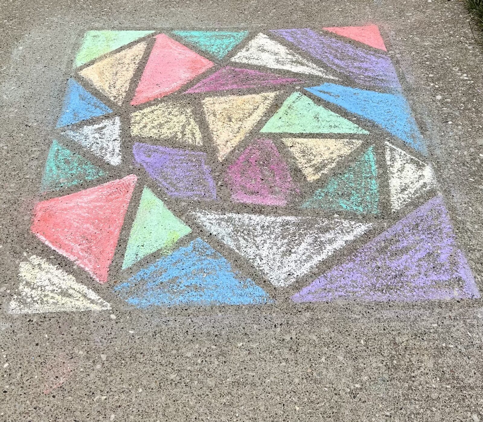 Geometry with Chalk Mosaics – Early Math Counts