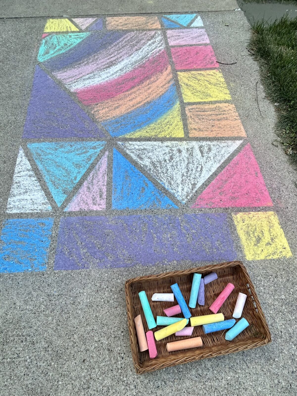 Geometry with Chalk Mosaics – Early Math Counts